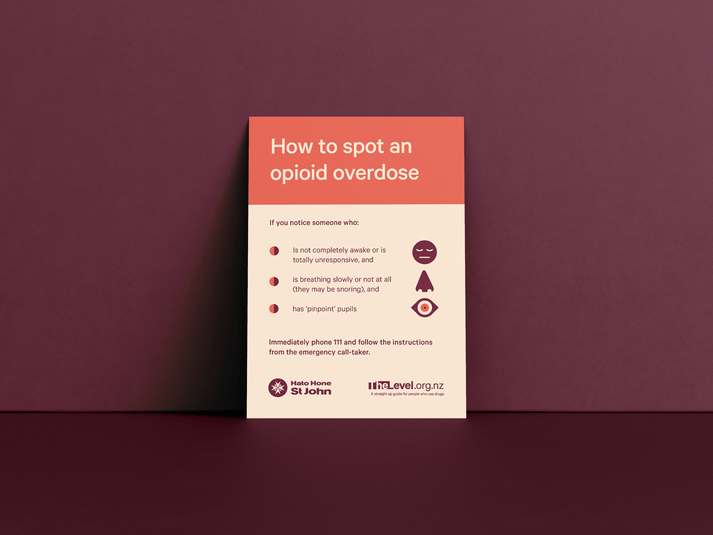 How to spot an opioid overdose - A5 flyer – NZ Drug Foundation